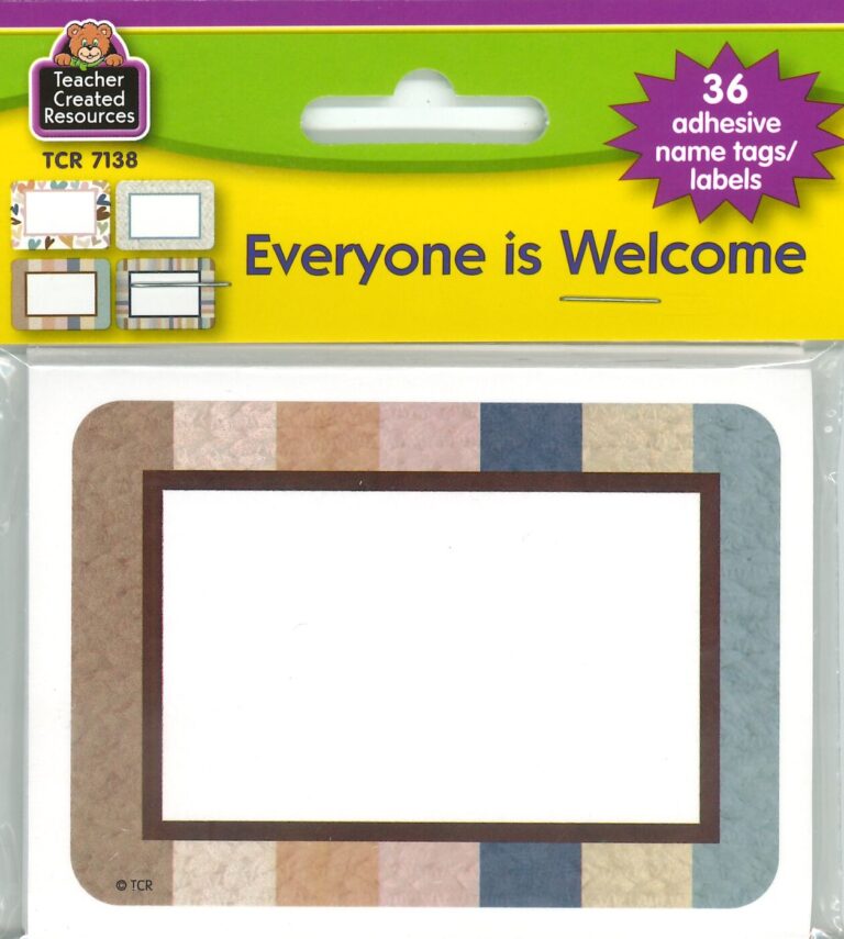 Everyone is Welcome Name Tags - Home Messenger
