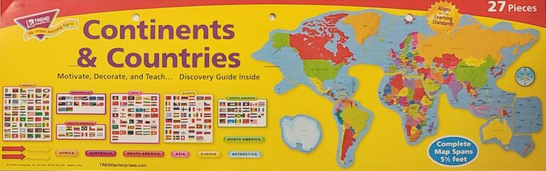 Continents & Countries Bulletin Board Set - Home Messenger