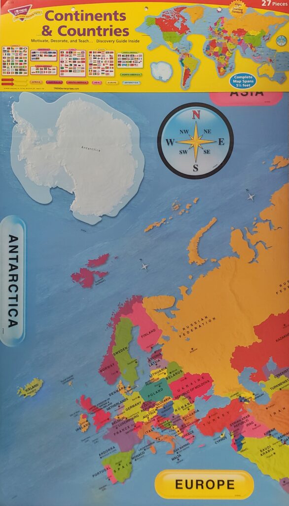 Continents & Countries Bulletin Board Set - Home Messenger