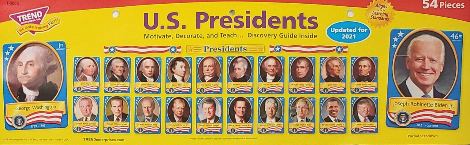 U.S. Presidents Bulletin Board Set - Home Messenger