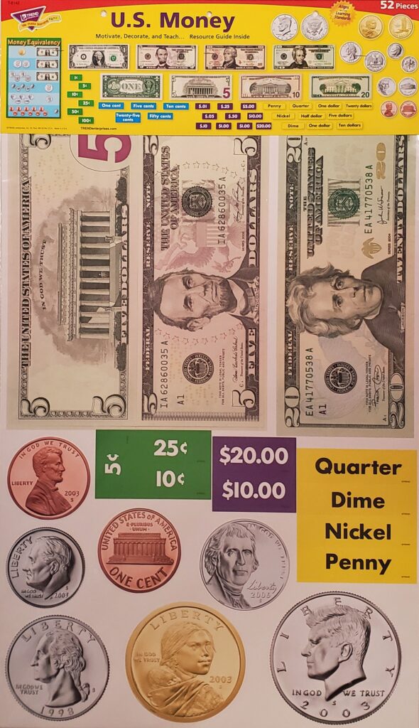 U.S. Money Bulletin Board Set - Home Messenger