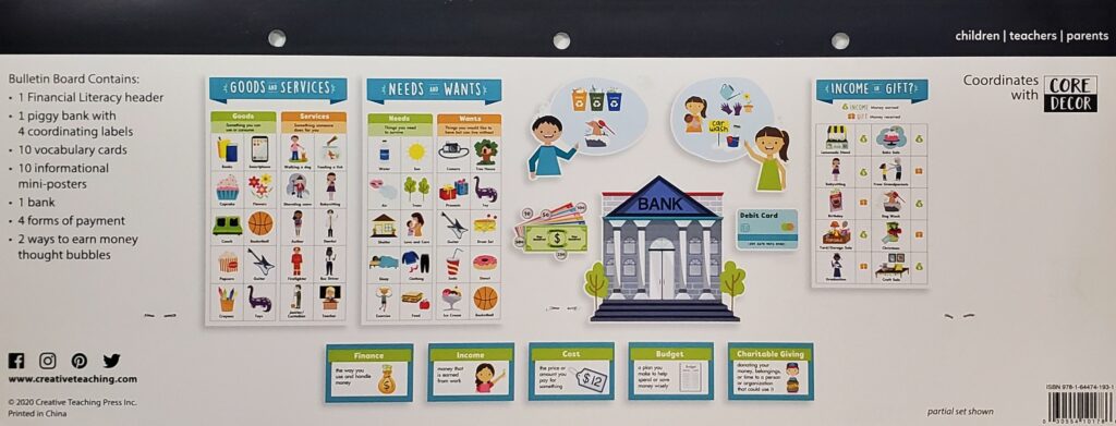 Financial Literacy Bulletin Board Set - Home Messenger