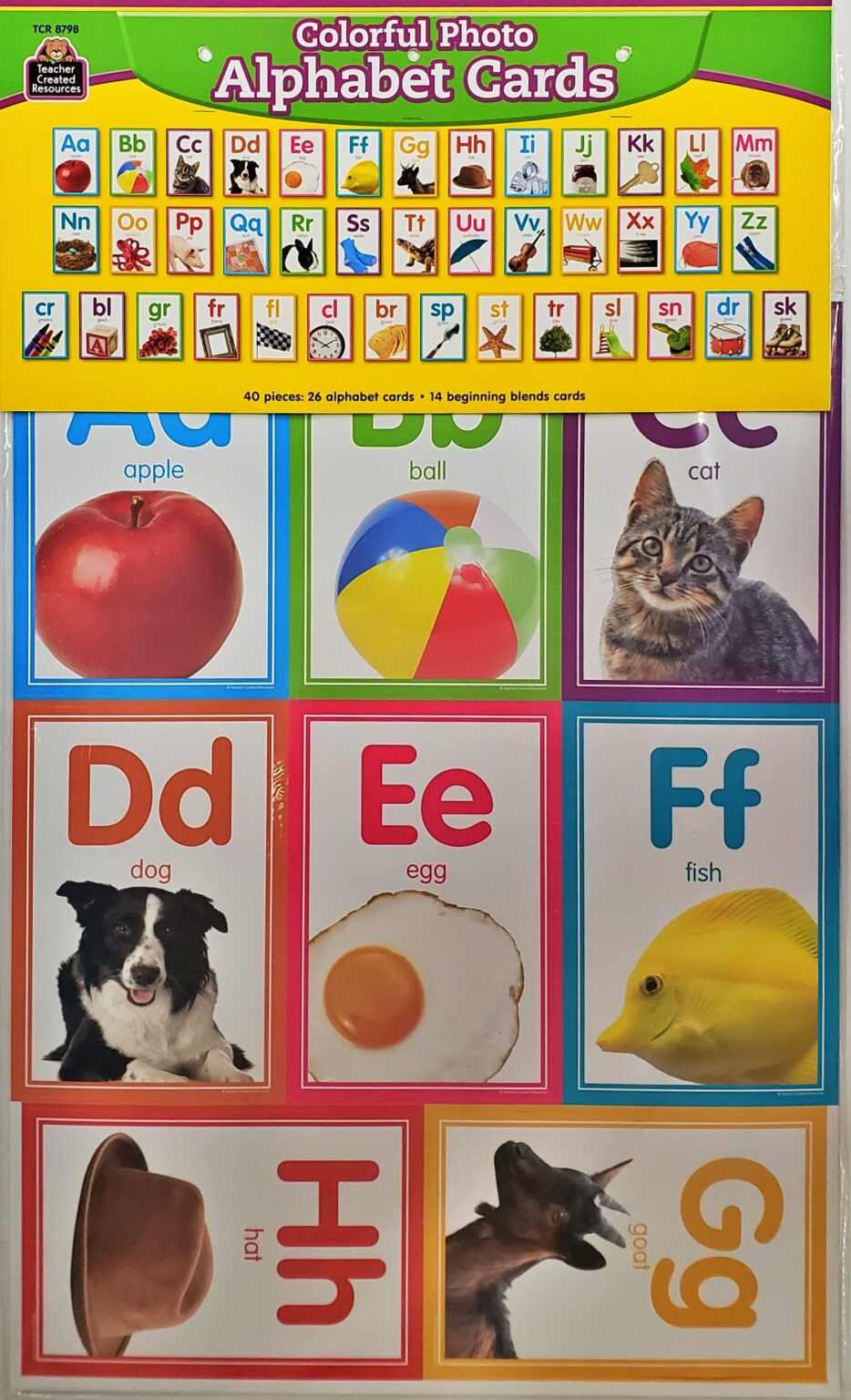 Colorful Photo Alphabet Cards Set - Home Messenger