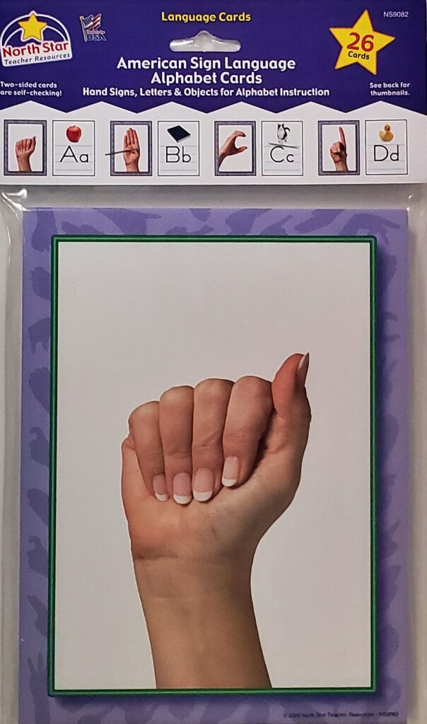American Alphabet Sign Language Cards - Home Messenger