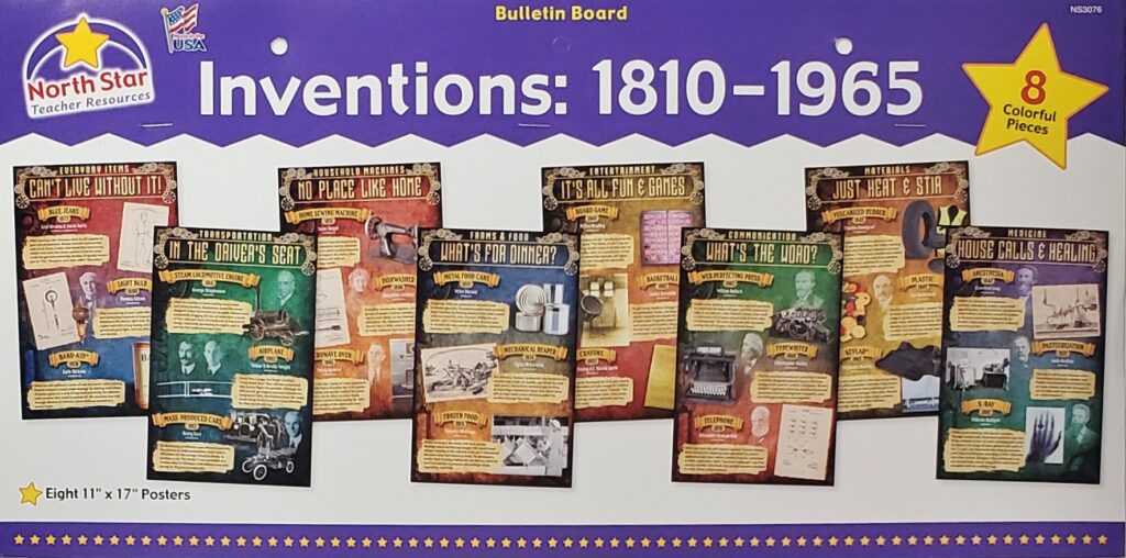 Inventions 1810 - 1965 Bulletin Board Set - Home Messenger