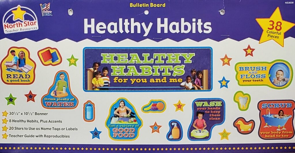 Healthy Habits Bulletin Board Set - Home Messenger