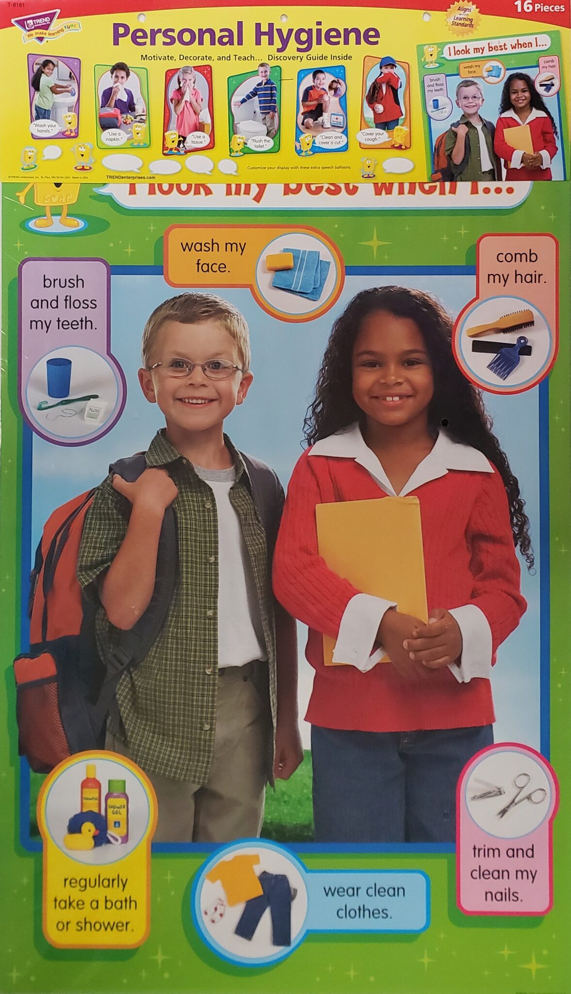 Personal Hygiene Bulletin Board Set - Home Messenger