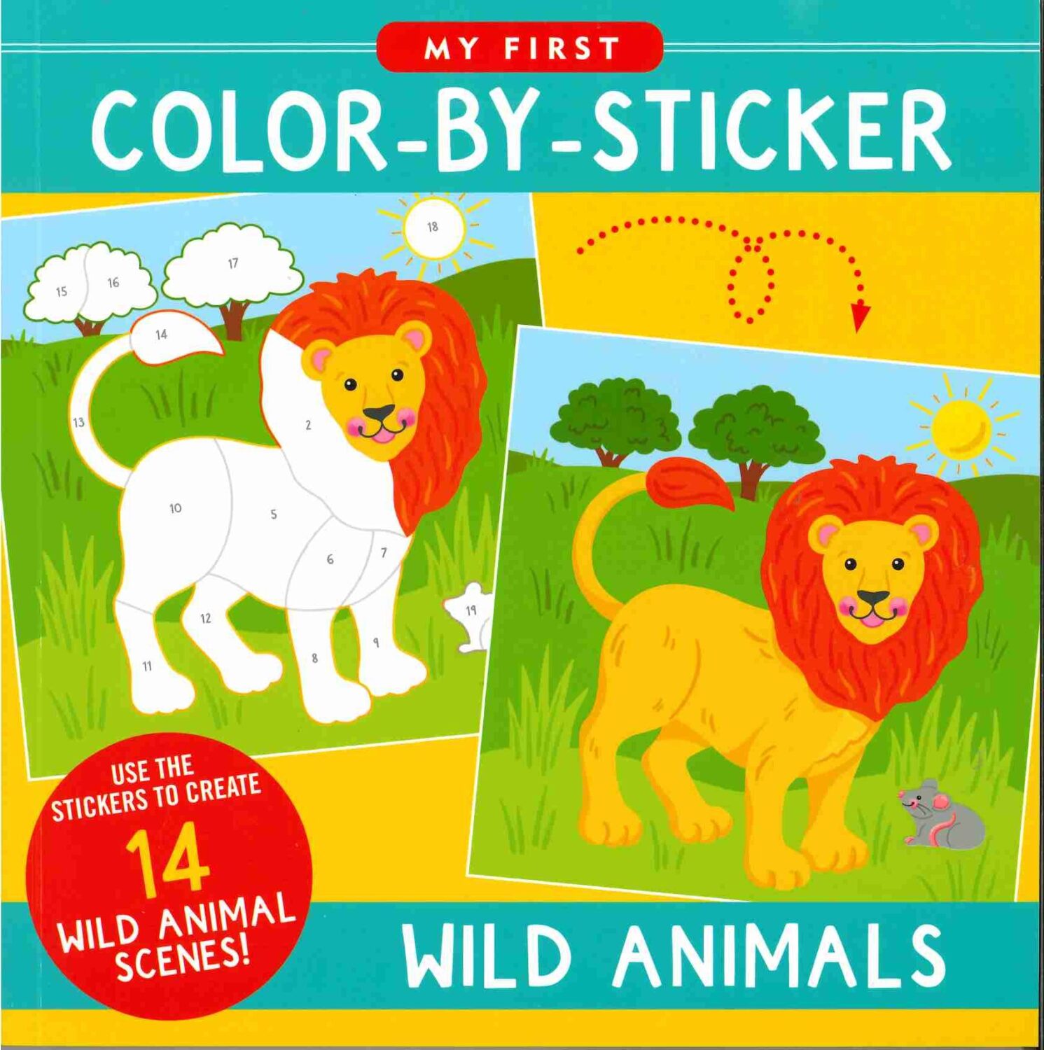 Color-by-Sticker Wild Animals - Home Messenger